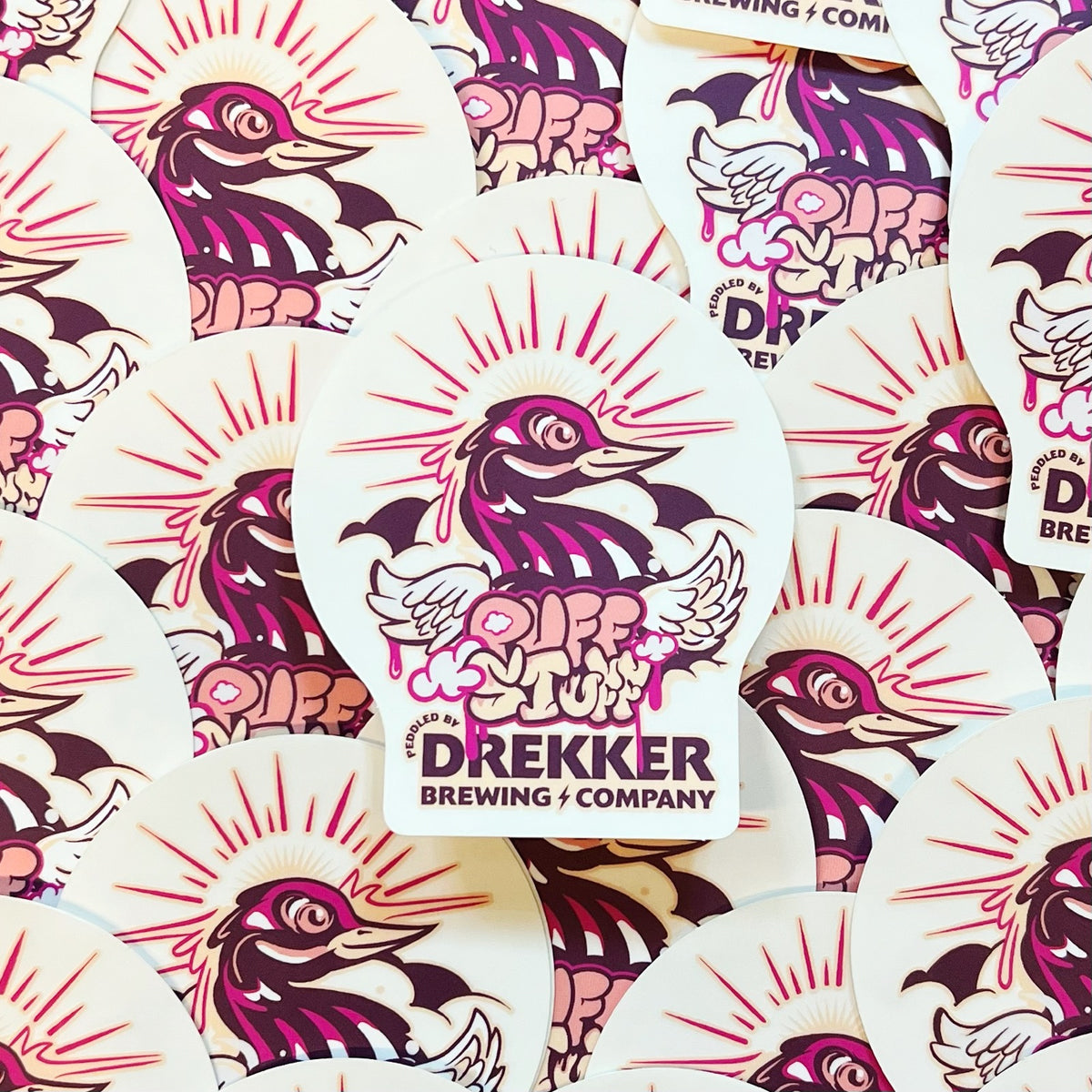 Puff Stuff Sticker - Clear – Drekker Brewing Company